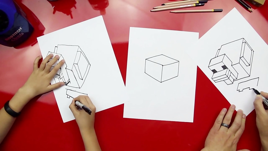 How To Draw A Chicken From Minecraft