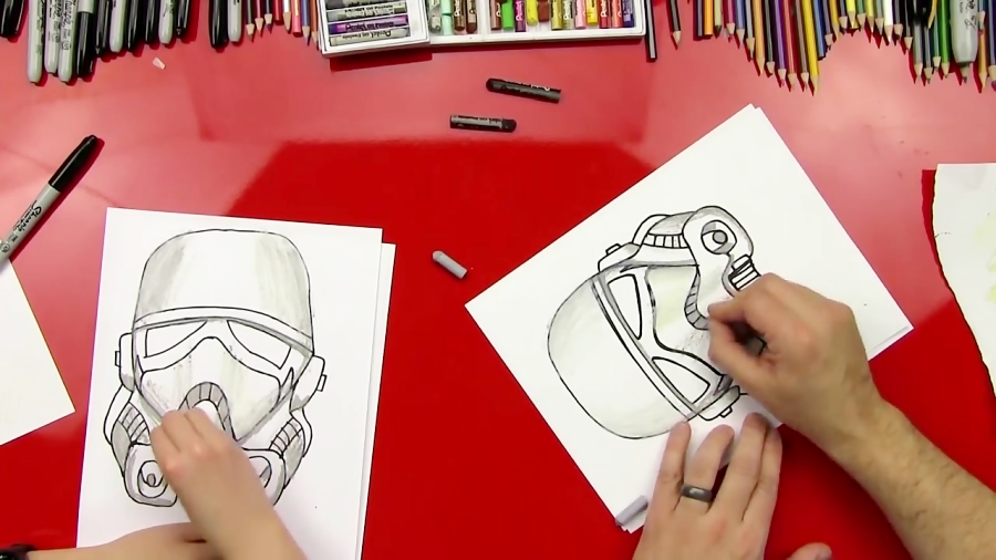 How To Draw A Stormtrooper Helmet
