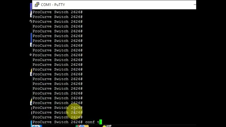 HP Procurve Switch 2626 setup time and date