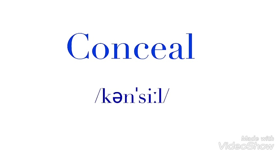 504 Essential Words with movie - Lesson 2 - Conceal meaning