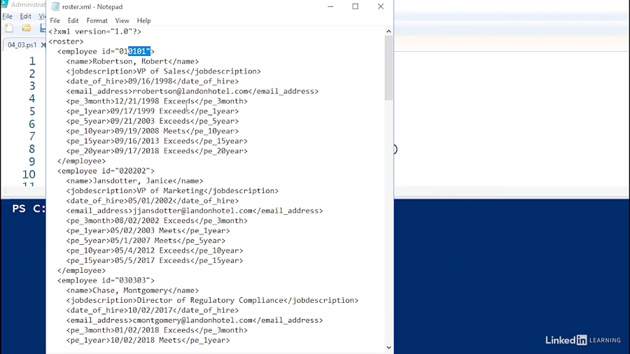 آموزش ﻿پاورشل - کار با فایل های XML پیچیده