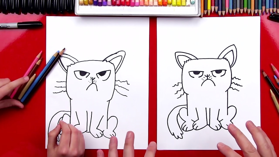 How To Draw Grumpy Cat