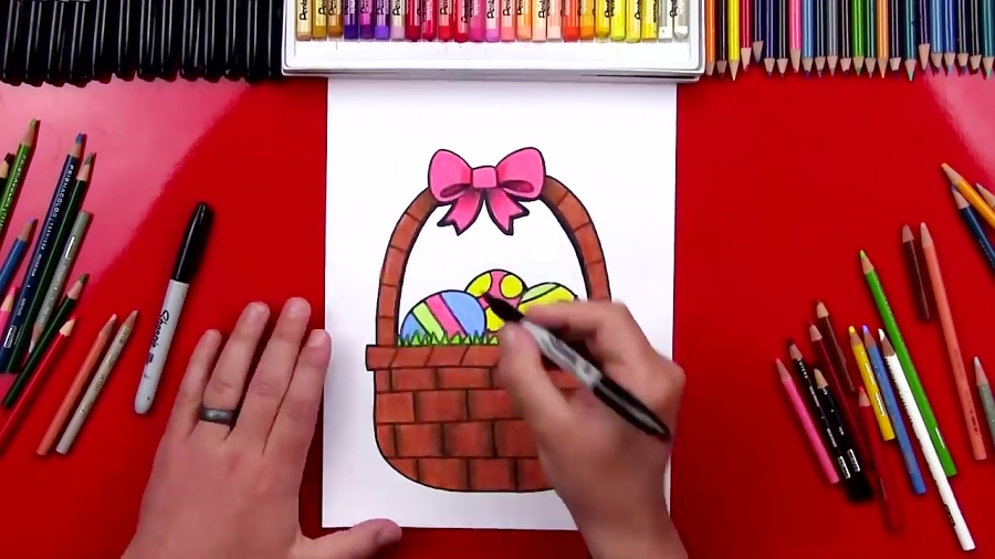 How To Draw An Easter Basket