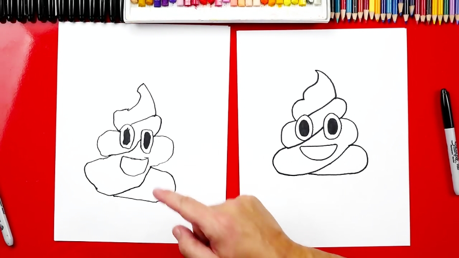 How To Draw The Poop Emoji