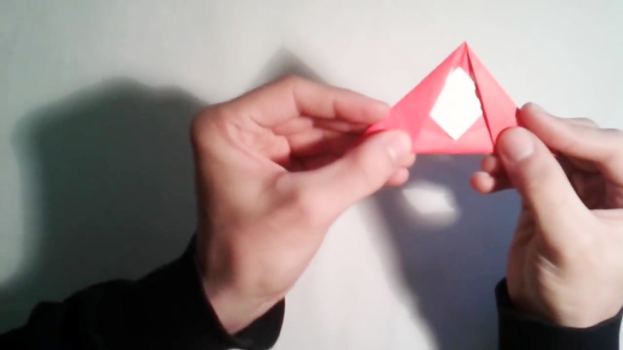 Origami - How to make an easy origami Santa Claus (christmas origami).