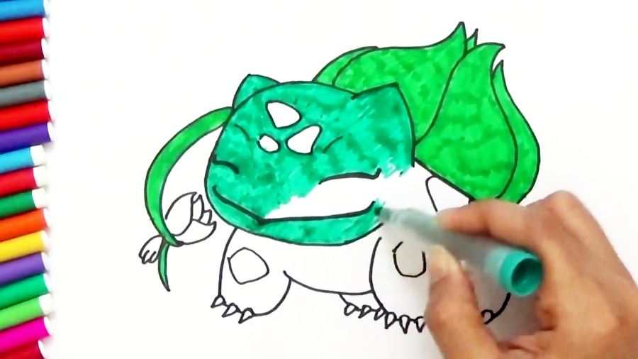 How to Draw Bulbasaur From Pokemon | D4K