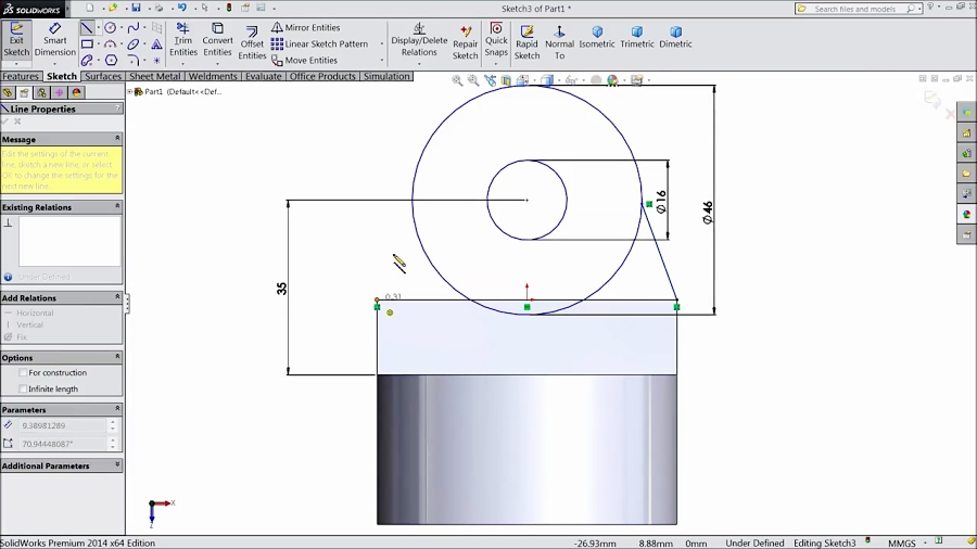 Solidworks tutorial | Design and Assembly of Universal joint in Solidworks