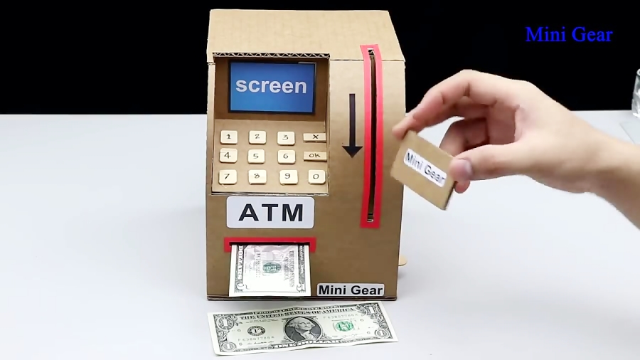 Wow! Amazing DIY ATM Machine from Cardboard
