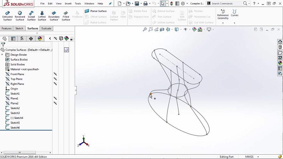 Complex Surfaces (Solidworks 2016/2017)