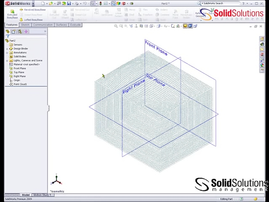 Using Point Cloud data in SolidWorks: Scan to 3D