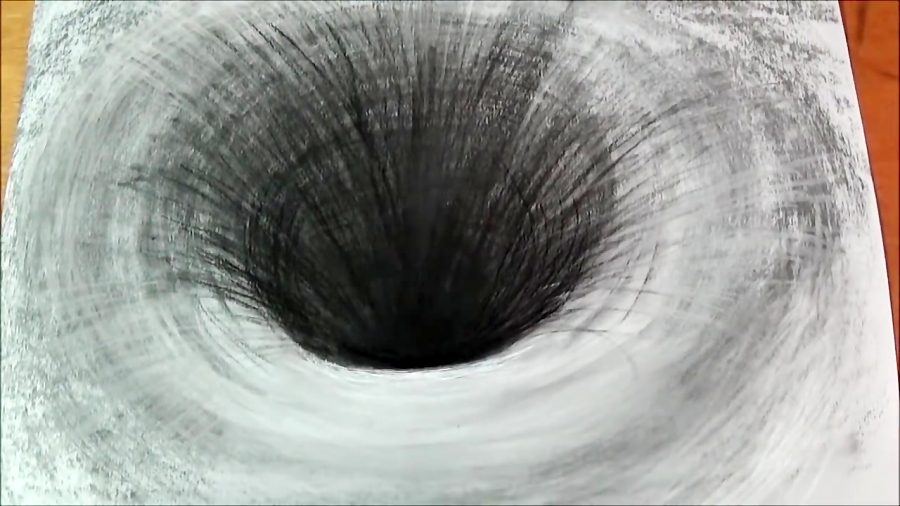 Drawing A 3D Black Hole How To Draw Round Hole Anamorphic Trick Art