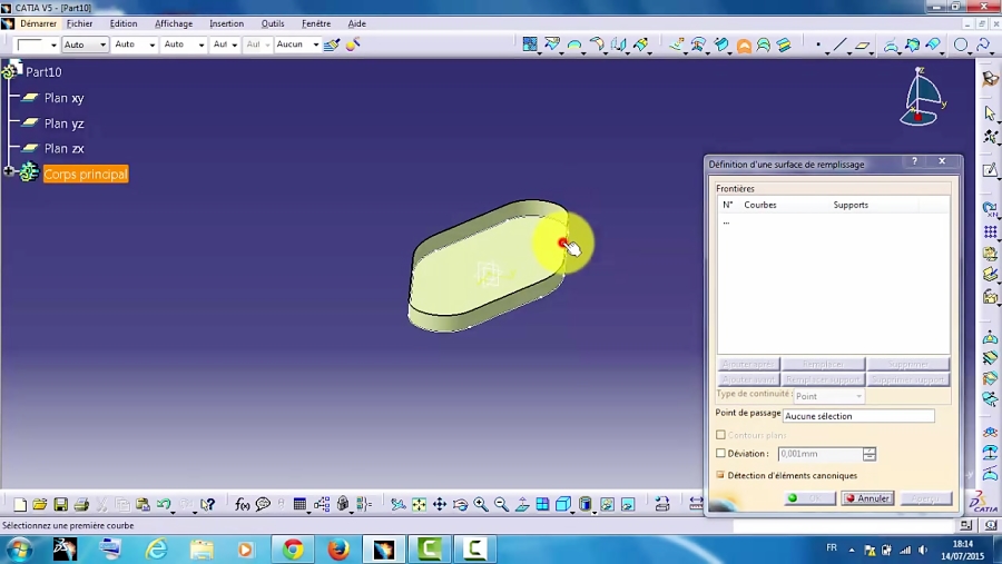 CATIA V5 - Tutorial Surface Design