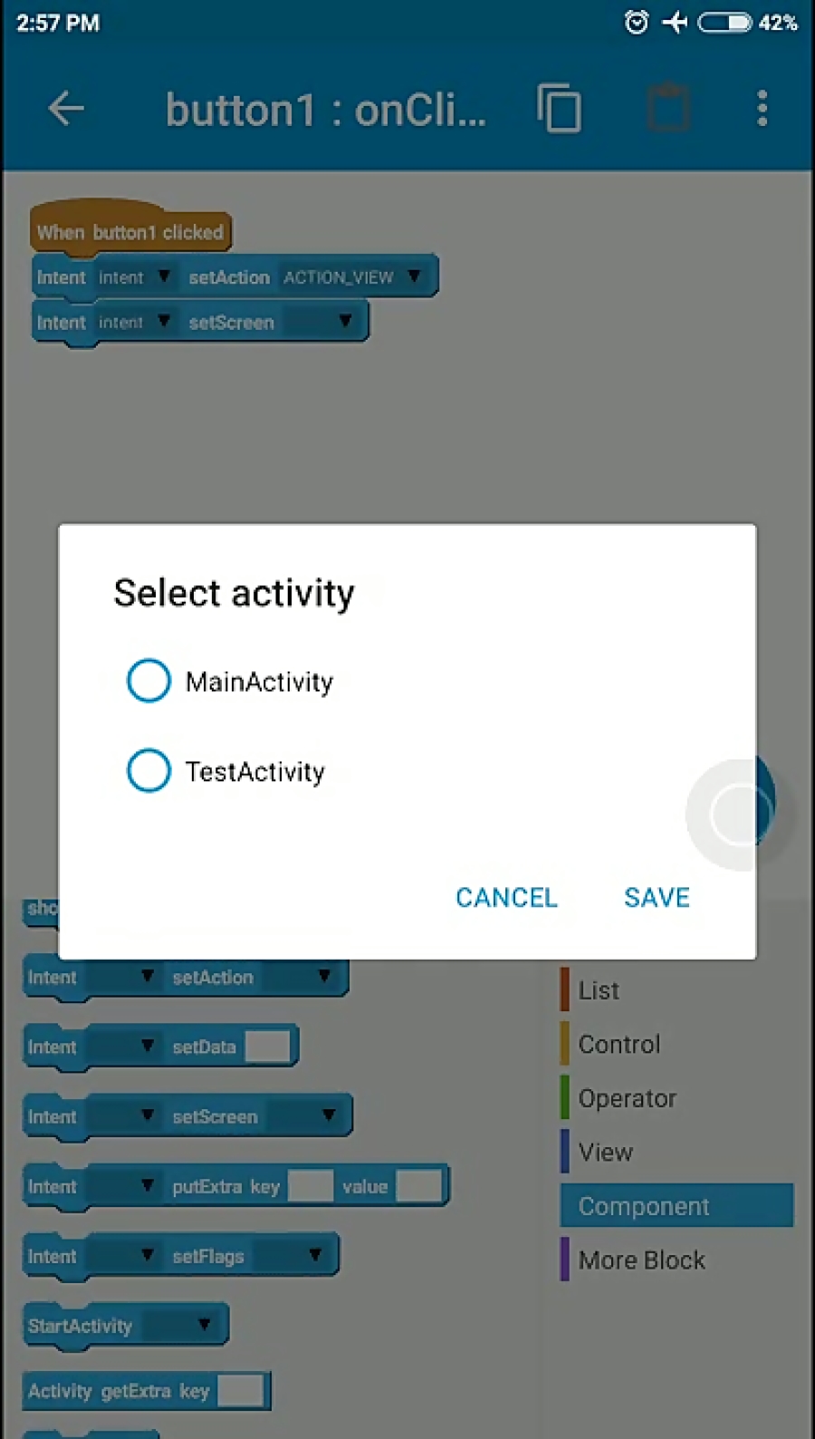 Pass values between activities - Sketchware(Android) tutorial