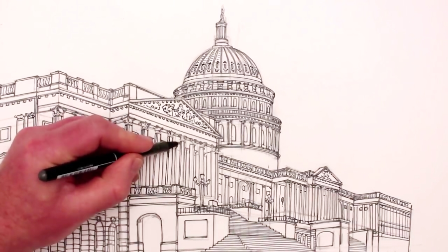 How to Draw Buildings: The United States Capitol Building