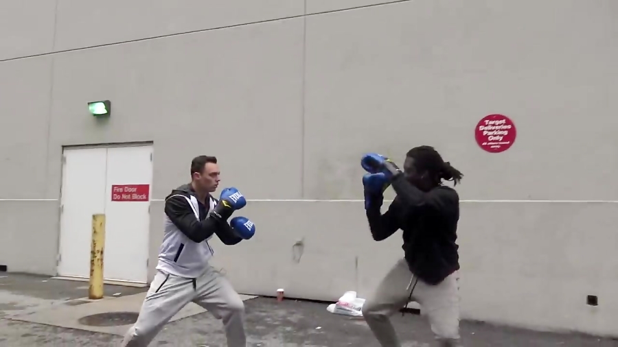 Boxing Random Strangers In The Hood Part 2!