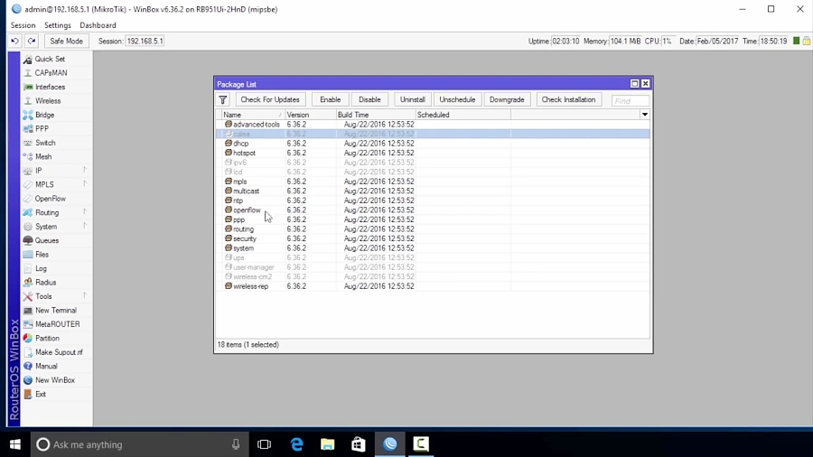 MikroTik Tutorial 4 - Upgrading OS Firmware