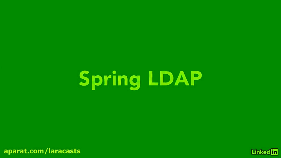 دانلود کورس ﻿Spring - LDAP بهار خارج از احراز هویت...