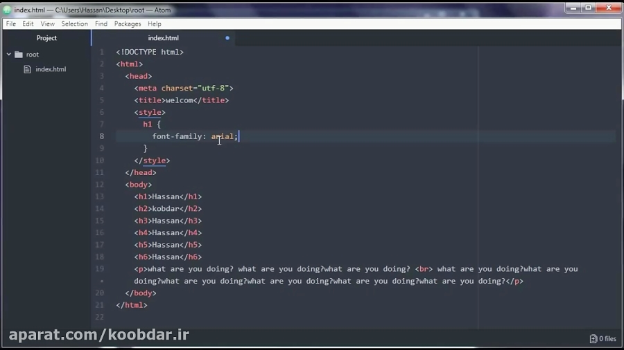 css چیست نحوه استفاده از css در html (استایل دادن به المان ها)
