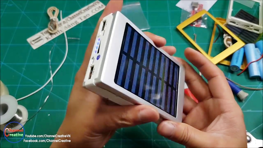 Build A Solar Energy Power Bank with LED Light