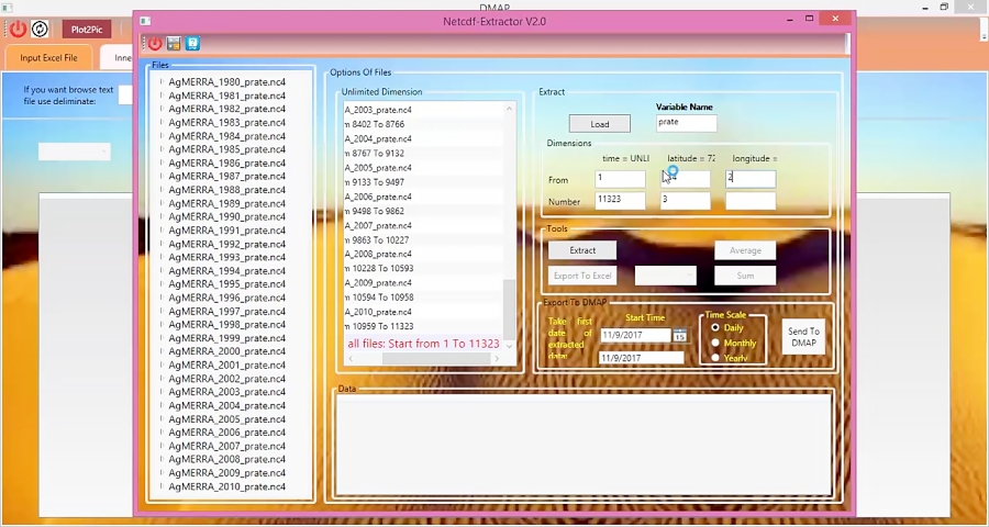 Drought Monitoring By AgMerra Data and By DMAP Software