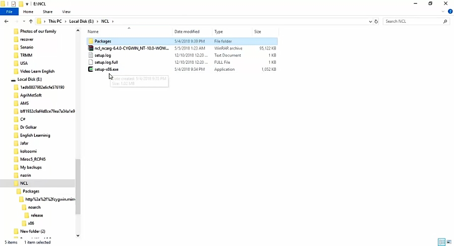 Install NCL (NCar Command Language) in Windows