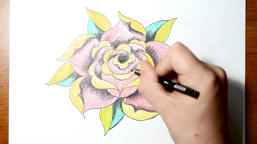 How to Draw a Rose