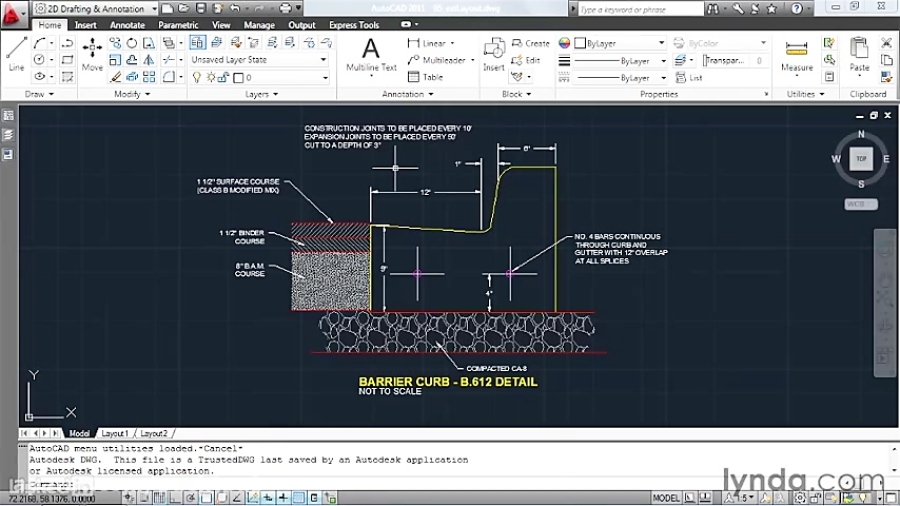 آموزش ﻿AutoCAD - وارد کردن طرح بندی از فایل های قالب...
