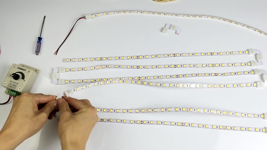 How to parallel series connection the LED strip lights