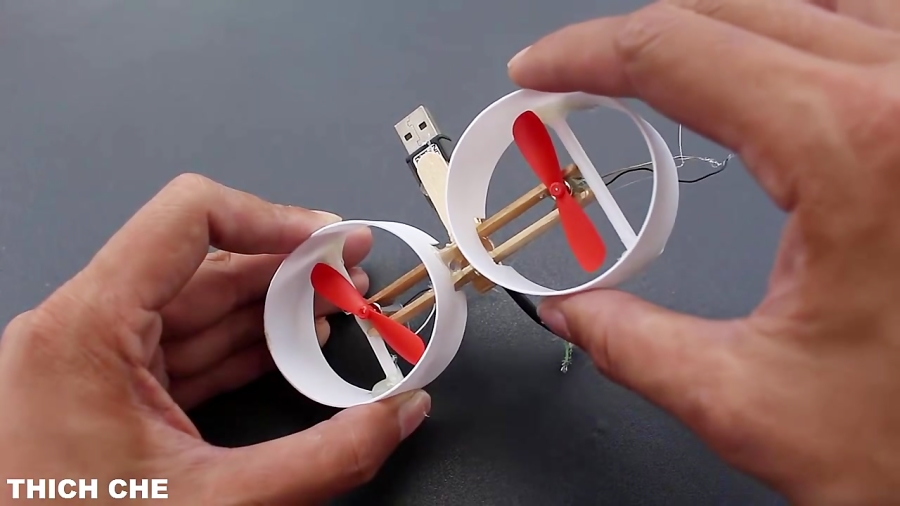 Cách làm Quạt Usb từ động cơ máy bay mô hình, cực mạnh