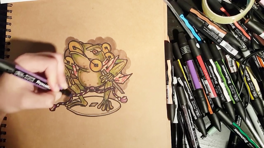 How to Draw a Chan Chu Frog