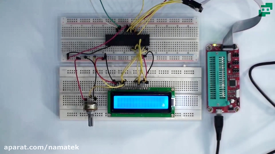راه اندازی LCD متنی با میکروکنترلر AVR