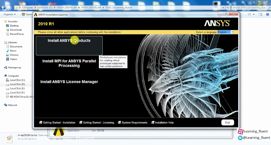 آموزش نصب و فعال سازی ANSYS 2019 R1