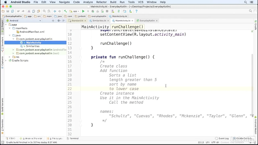 آموزش ﻿kotlin - چالش: آموزش چرخ ها