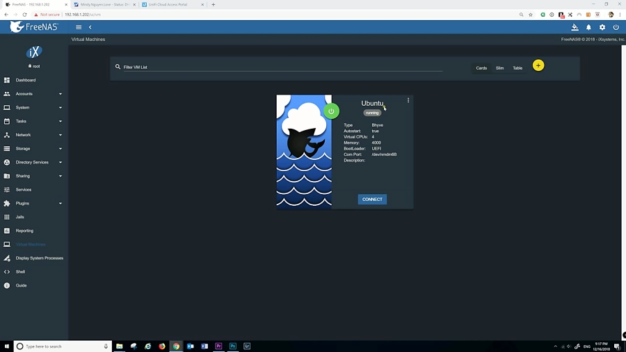 UniFi Controller on uBuntu 18.04 LTS on FreeNAS 11.2 Virtual Machine