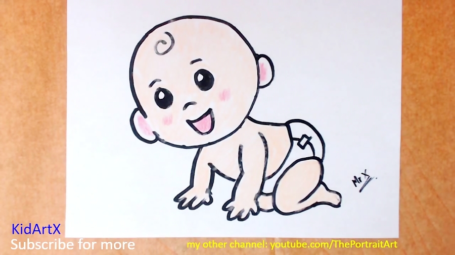 How to Draw Draw Baby - Step by Step Tutorial