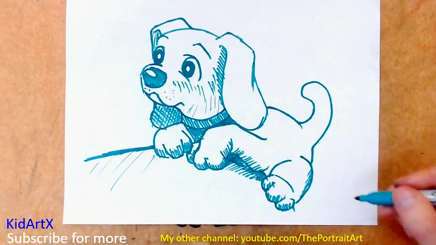How to Draw Cute Puppy - Step by Step Tutorial