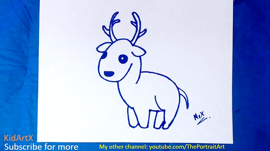 How to Draw Reindeer / Moose? (EASY) - Step by Step Tutorial