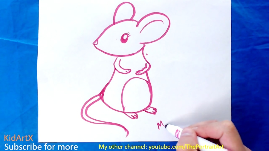 How to Draw Cute Mouse - Step by Step Tutorial For Kids