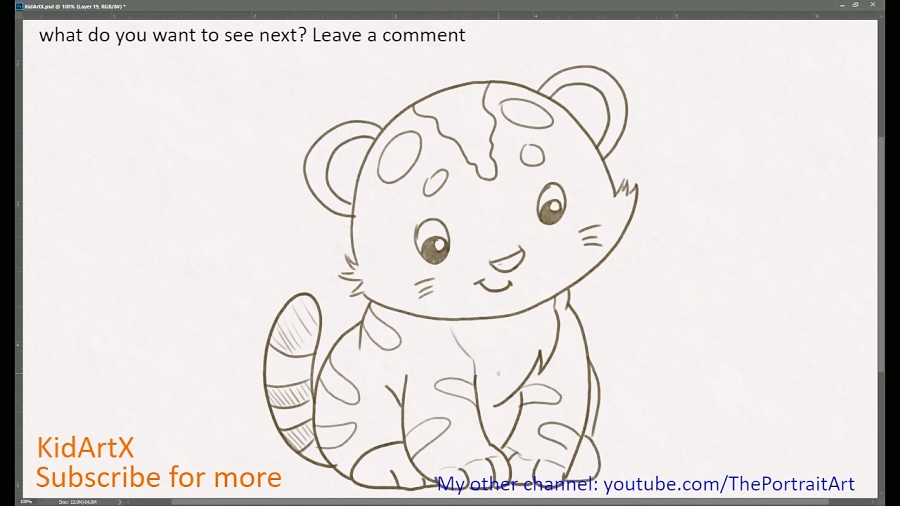 How to Draw Cub | Step by Step Tutorial For Kids