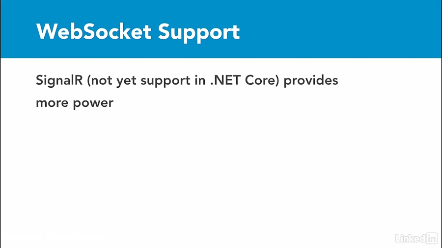 دانلود آموزش ﻿ASP.NET Core - پشتیبانی از WebSockets