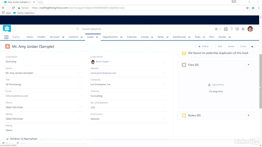 کورس ﻿Salesforce - زمینه های استاندارد و سفارشی