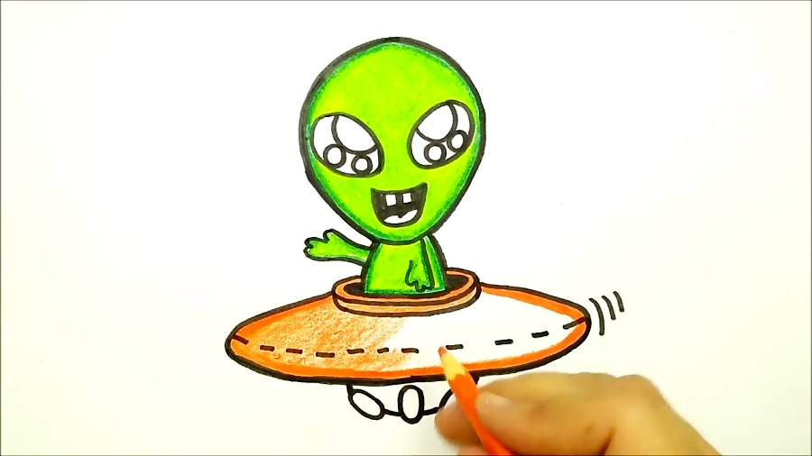 HOW TO DRAW A CUTE ALIEN