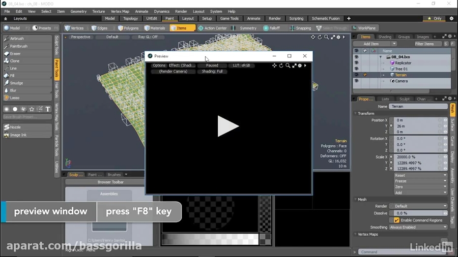 دانلود آموزش ﻿Modo - با استفاده از ابزار Paint