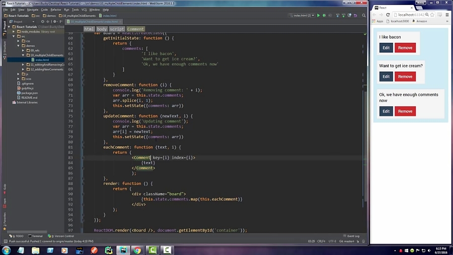 React Js Tutorials For Beginners 12 Passing Function As Props 1690