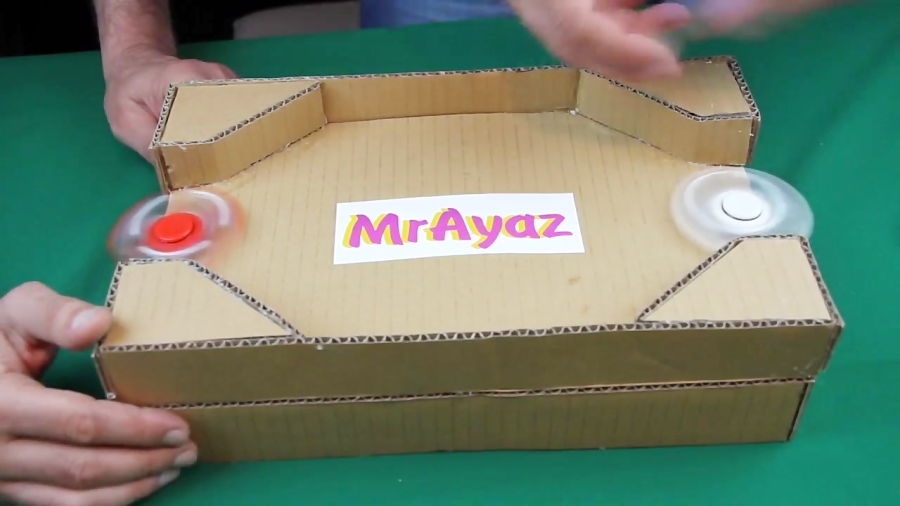 DIY - How to Make Desktop Spinner Game from Cardboard