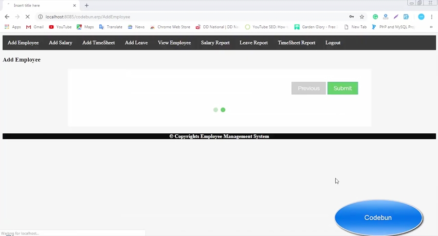 Employee Management project in java with source code