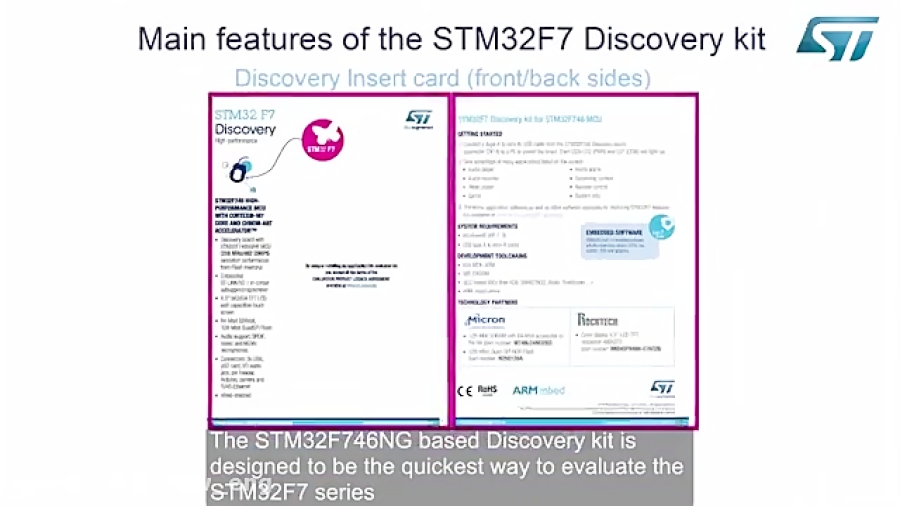 شروع کار با STM32F7 discovery kit