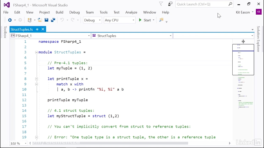 دانلود دوره ﻿Visual Studio - struct tuples