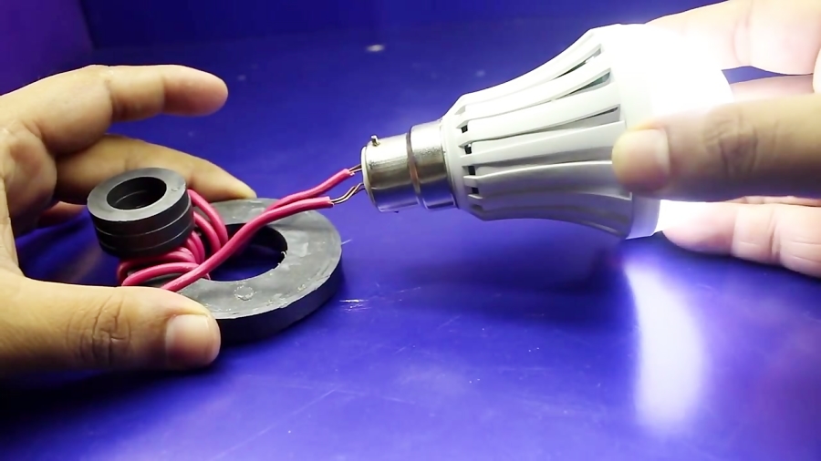 How To Make Free Energy Generator Light Bulb For Lifetime