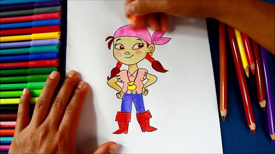 How to draw Izzy (Jake and the Never Land Pirates)